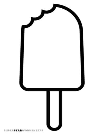 Popsicle Template (Free Printables) - Superstar Worksheets
