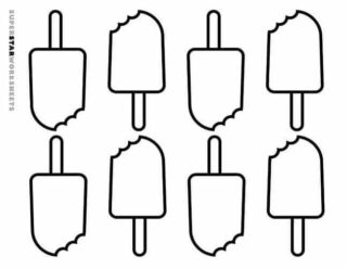 Popsicle Template (Free Printables) - Superstar Worksheets