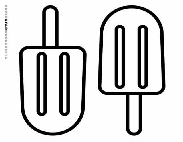 Popsicle Template (Free Printables) - Superstar Worksheets