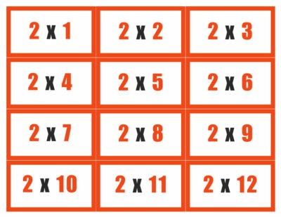 Multiplication Flashcards - Superstar Worksheets