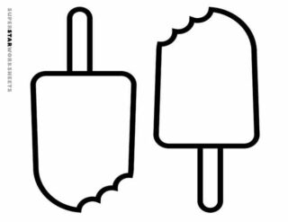 Popsicle Template (Free Printables) - Superstar Worksheets
