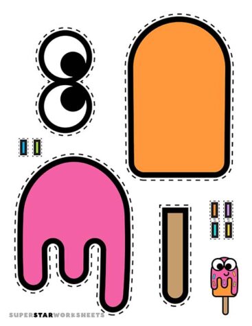 Popsicle Template (Free Printables) - Superstar Worksheets