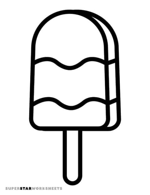 Popsicle Template (Free Printables) - Superstar Worksheets