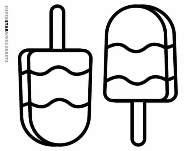 Popsicle Template (Free Printables) - Superstar Worksheets