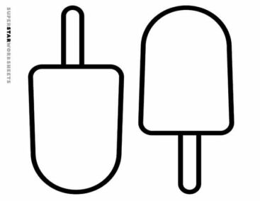 Popsicle Template (Free Printables) - Superstar Worksheets