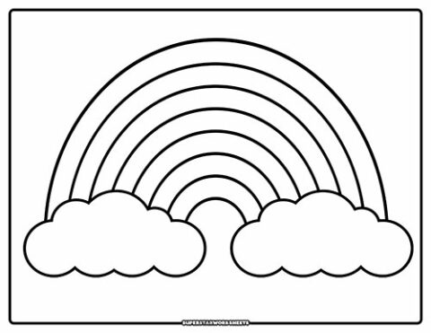 Rainbow Coloring Pages (Free Printables) - Superstar Worksheets