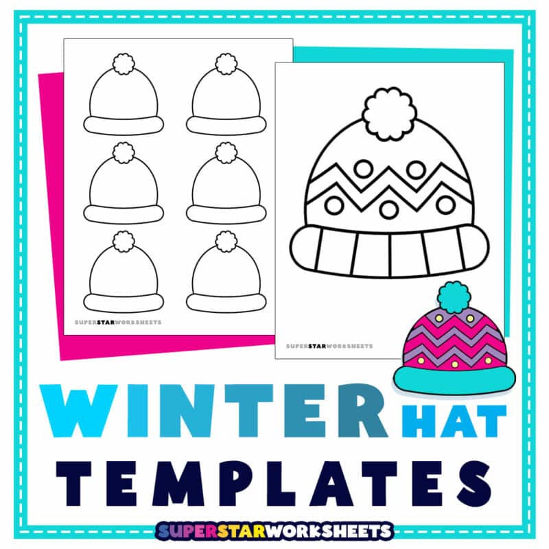 Winter Hat Template (Free Printables) - Superstar Worksheets