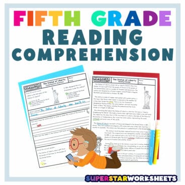 Fifth Grade Reading Comprehension - Superstar Worksheets