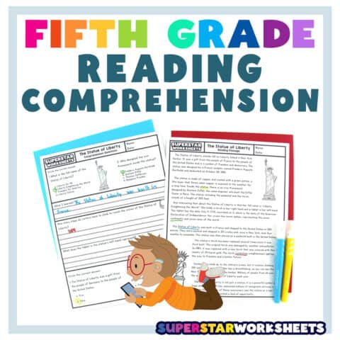 Fifth Grade Reading Comprehension - Superstar Worksheets