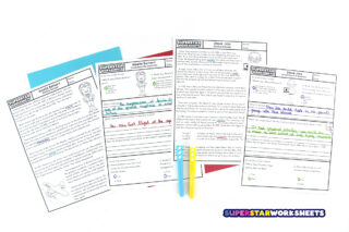 Fifth Grade Reading Comprehension - Superstar Worksheets