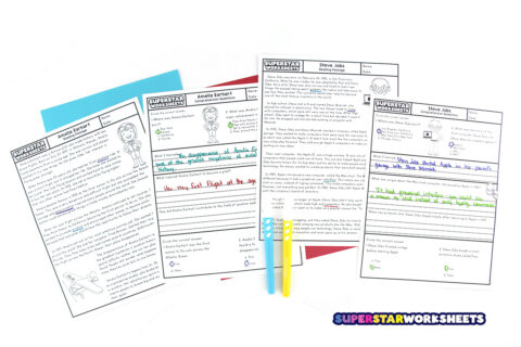 Fifth Grade Reading Comprehension - Superstar Worksheets