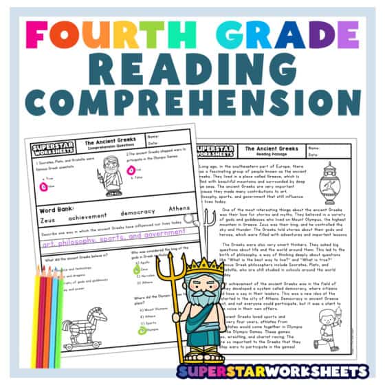Reading Comprehension Worksheets - Superstar Worksheets