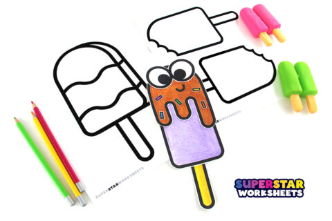 Popsicle Template (Free Printables) - Superstar Worksheets