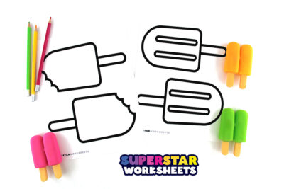 Popsicle Template (Free Printables) - Superstar Worksheets