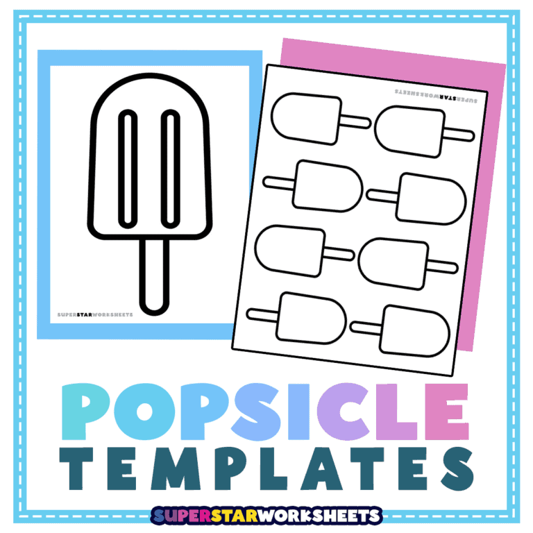Popsicle Template - Superstar Worksheets