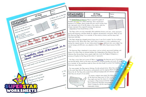 Fifth Grade Reading Comprehension - Superstar Worksheets