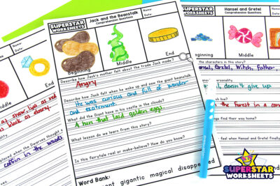 Third Grade Reading Comprehension - Superstar Worksheets