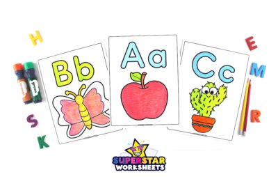 Alphabet Coloring Pages - Superstar Worksheets