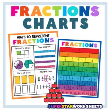Fractions Chart - Superstar Worksheets