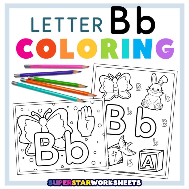Alphabet Coloring Pages - Superstar Worksheets