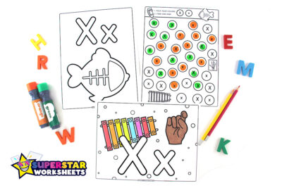 Letter X Coloring Pages - Superstar Worksheets