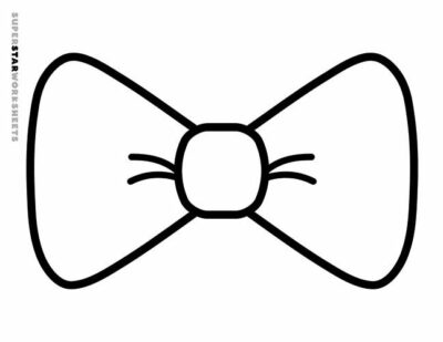 Bow Template (Free Printables) - Superstar Worksheets