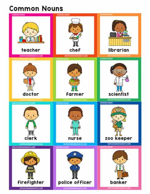 Common Noun Worksheets - Superstar Worksheets