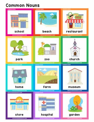 Common Noun Worksheets - Superstar Worksheets