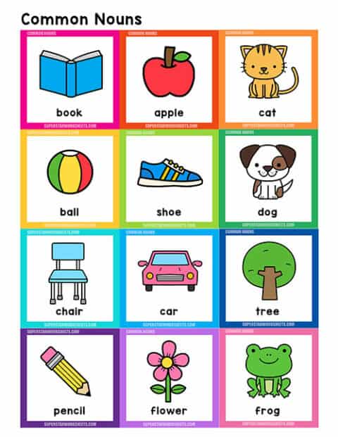 Common Noun Worksheets - Superstar Worksheets