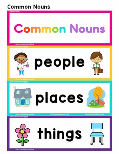 Common Noun Worksheets - Superstar Worksheets