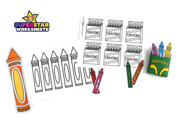 Crayon Template (Free Printables) - Superstar Worksheets