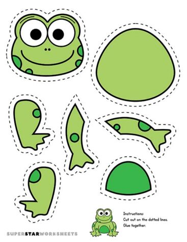 Frog Template (Free Printables) - Superstar Worksheets