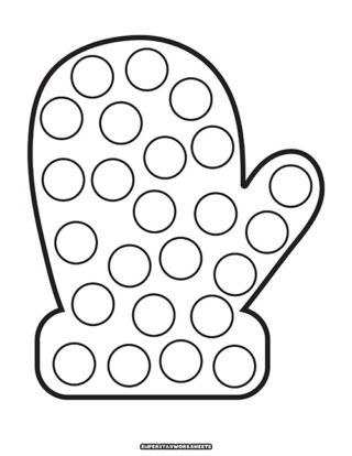 Mittens Template (Free Printables) - Superstar Worksheets