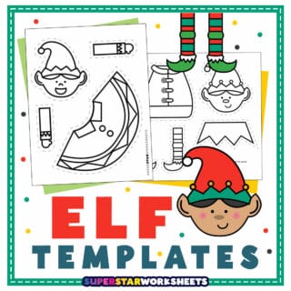 Elf Template - Superstar Worksheets