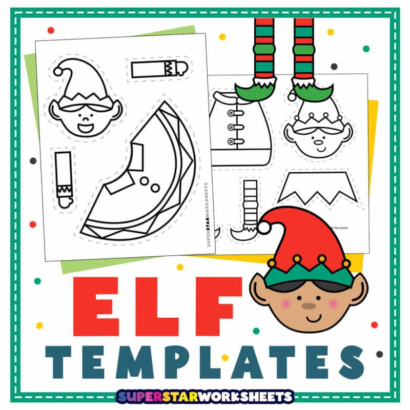 Elf Template - Superstar Worksheets