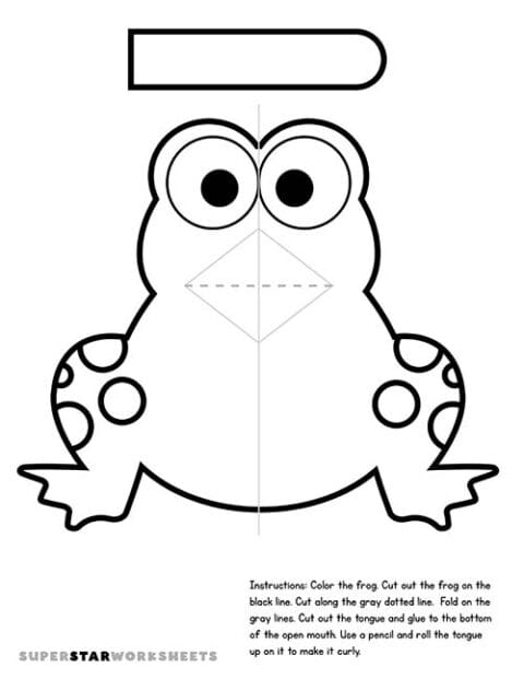 Frog Template (Free Printables) - Superstar Worksheets