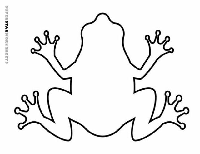 Frog Template (Free Printables) - Superstar Worksheets