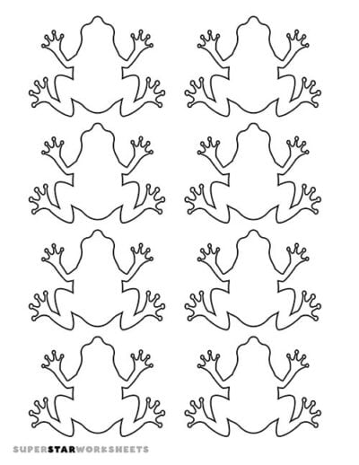 Frog Template (Free Printables) - Superstar Worksheets