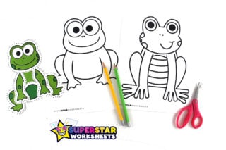 Frog Template (Free Printables) - Superstar Worksheets