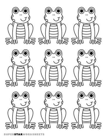 Frog Template (Free Printables) - Superstar Worksheets