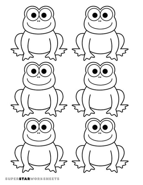 Frog Template (Free Printables) - Superstar Worksheets