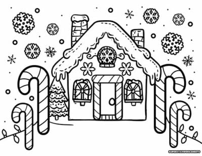 Candy Cane Coloring Pages (Free Printables) - Superstar Worksheets