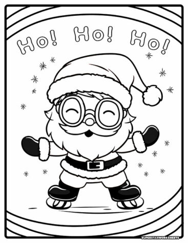 Santa Coloring Pages (Free Printables) - Superstar Worksheets