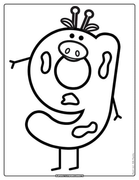 Letter G Coloring Pages - Superstar Worksheets