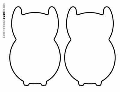 Owl Template (Free Printables) - Superstar Worksheets