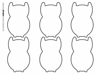 Owl Template (Free Printables) - Superstar Worksheets