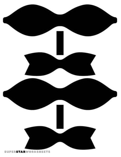 Bow Template (Free Printables) - Superstar Worksheets