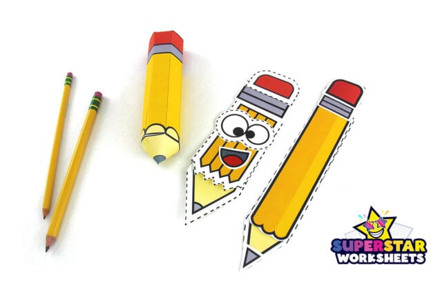 Pencil Template (Free Printables) - Superstar Worksheets