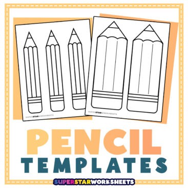 Pencil Template (Free Printables) - Superstar Worksheets