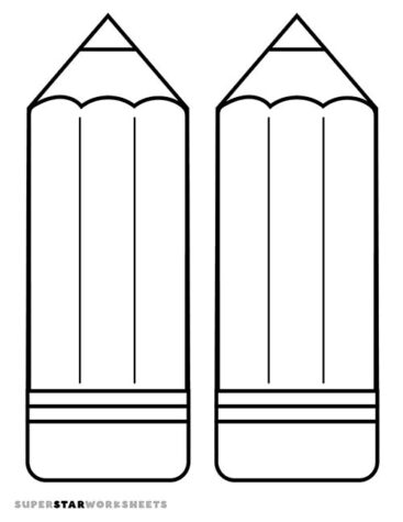 Pencil Template (Free Printables) - Superstar Worksheets